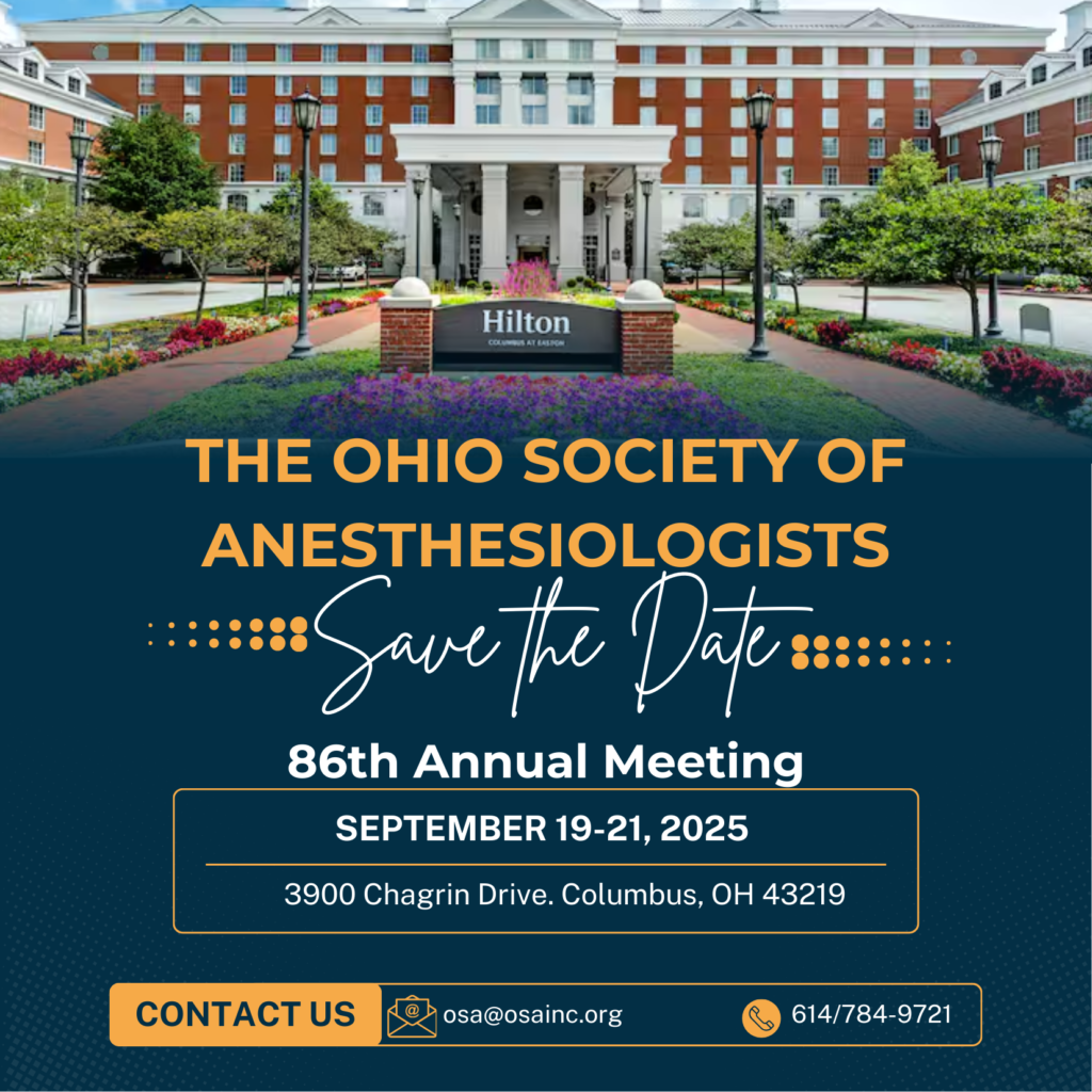 Events – The Ohio Society of Anesthesiologists